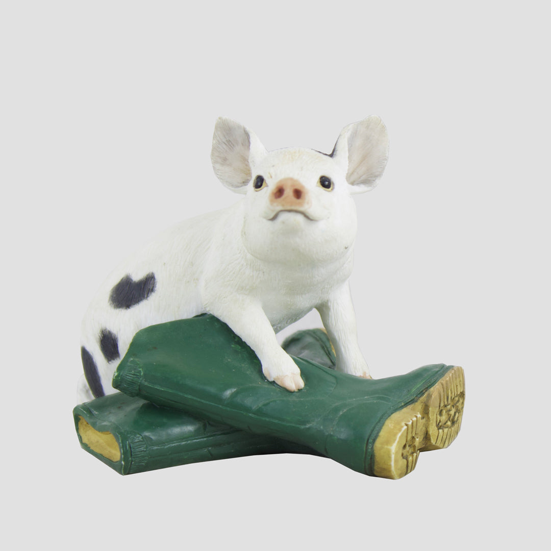 Spotty Piglet And Wellies Border Fine Arts – Grays 1922 Ltd