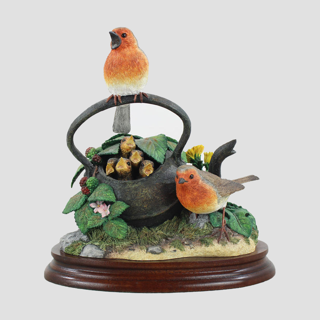 Second Brewed Border Fine Arts Robins and Chicks – Grays 1922 Ltd