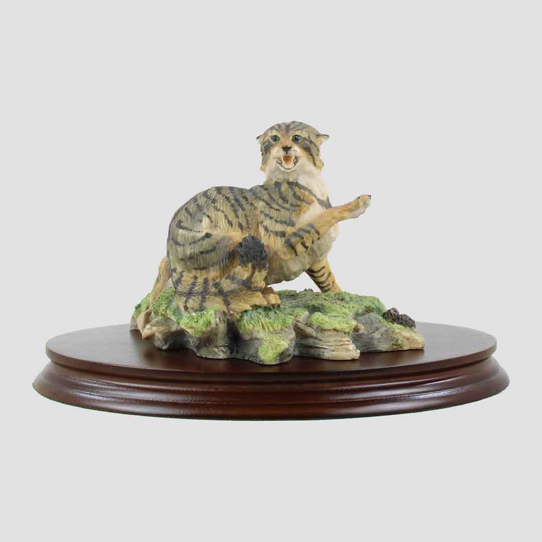 Scottish Wildcat With Plinth Border Fine Arts – Grays 1922 Ltd