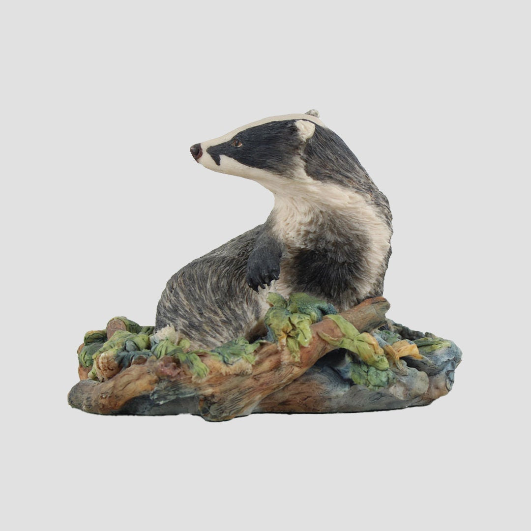 Badger With Head Turned 1982 Border Fine Arts Wildlife – Grays 1922 Ltd